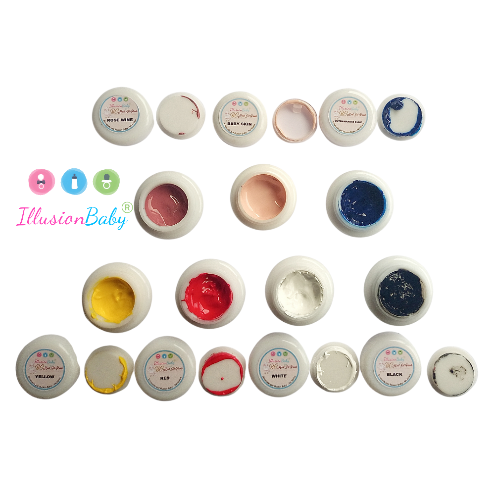 BC pack primary colors + essential for mixing (7ud x 5ml)