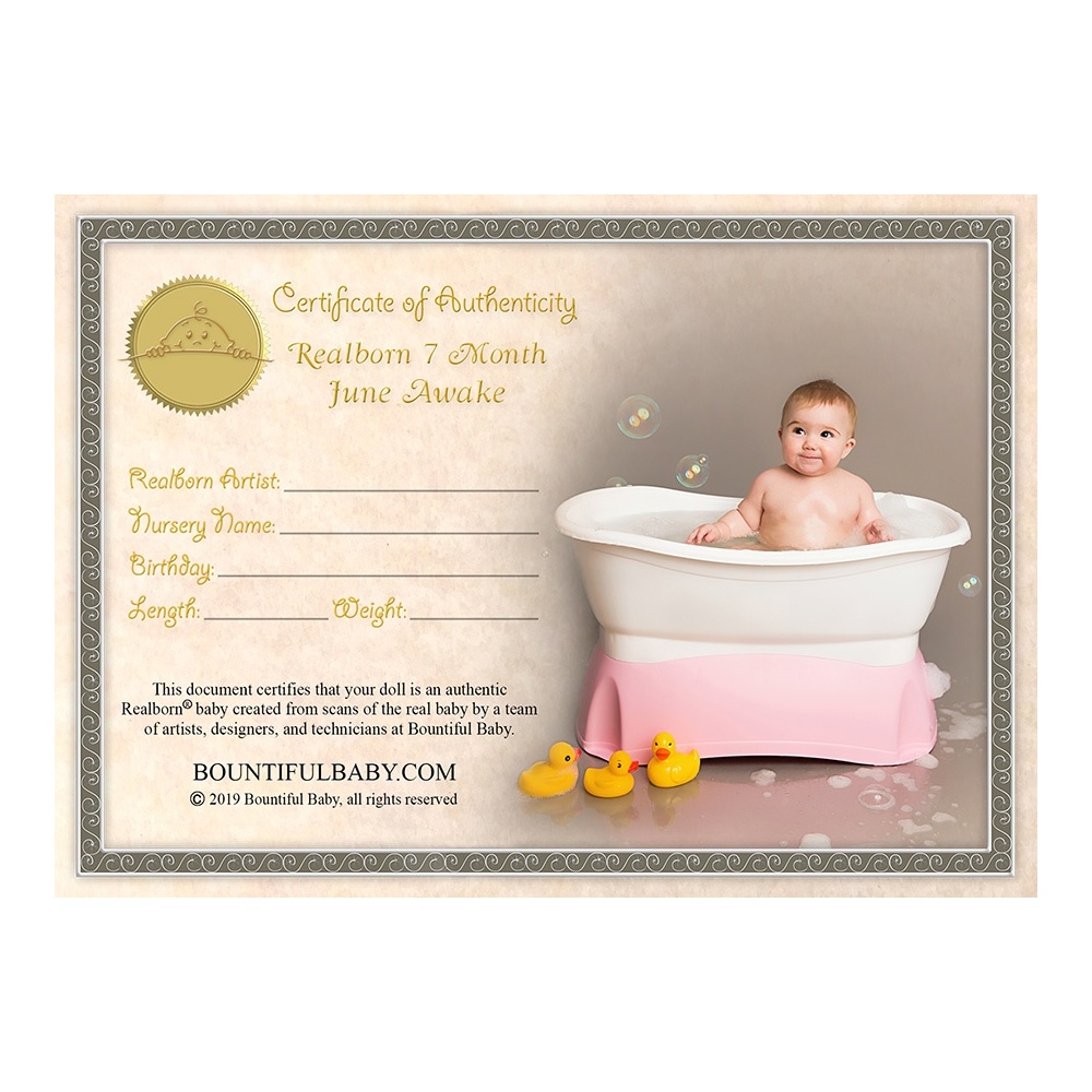 June Awake 7 Months Of Realborn® (25 "Kit of reborn dolls)
